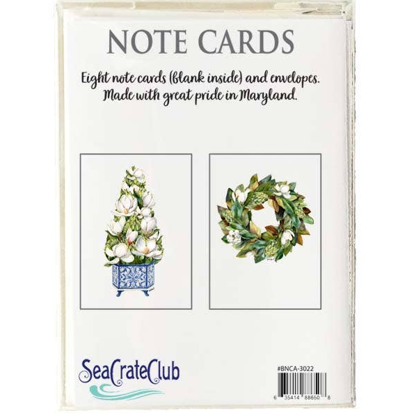 Set of 8 Magnolia Boxed Note Cards & Envelopes – Affordably Chic Art