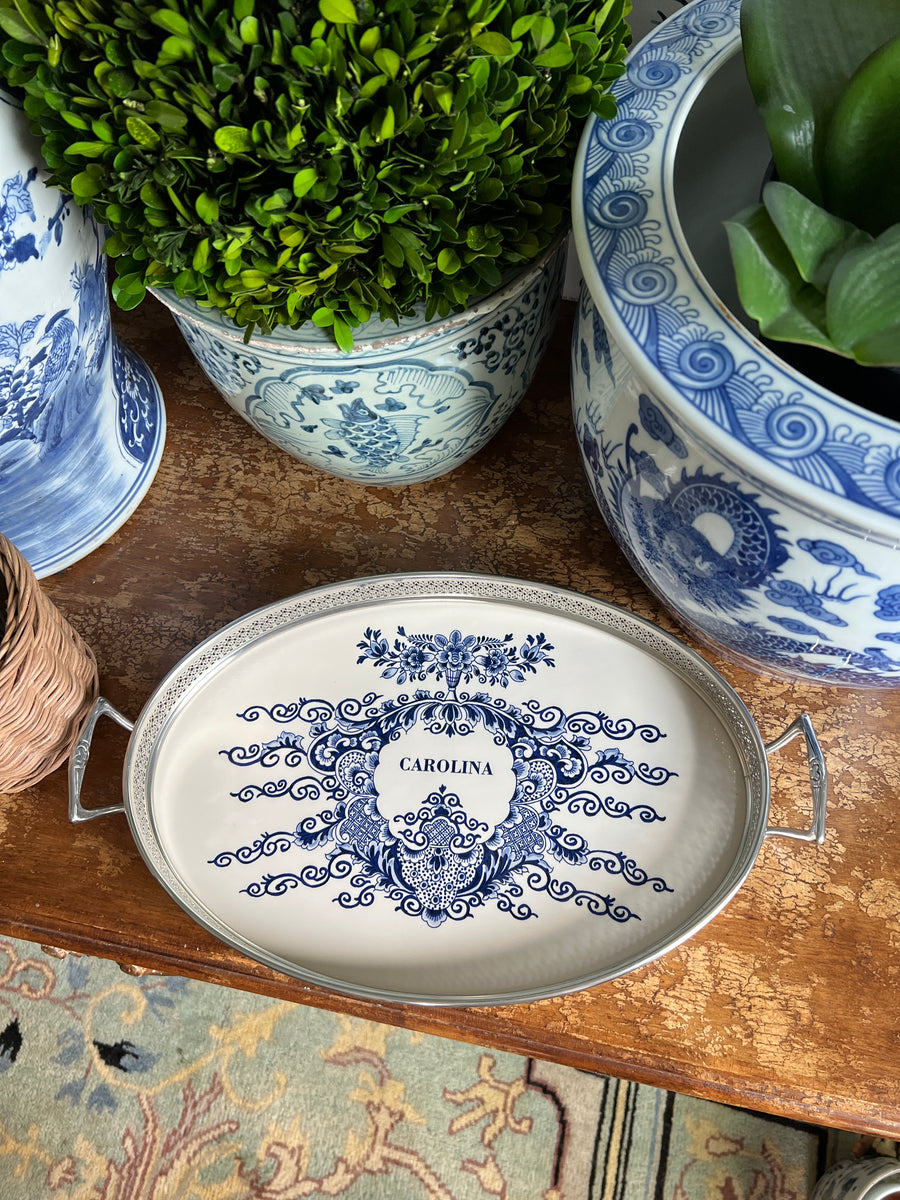 Exclusive Delft State Tray // Choose Your State – Affordably Chic Art
