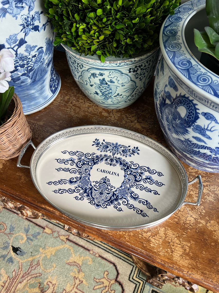 Exclusive Delft State Tray // Choose Your State – Affordably Chic Art